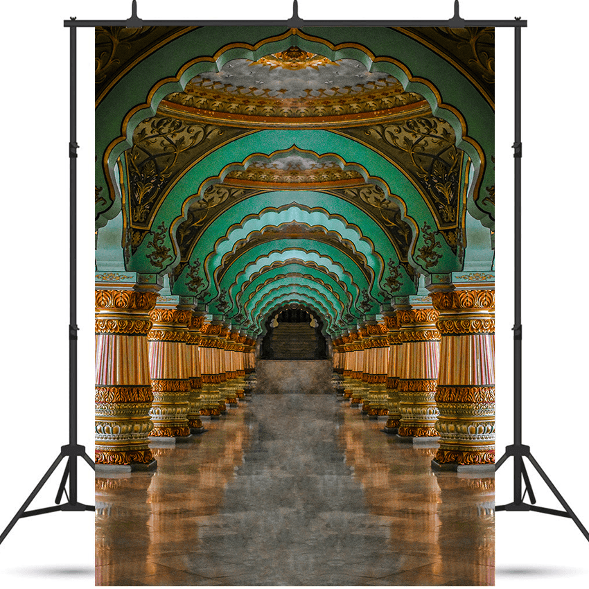 Grand Interiors of Mysore Palace Church Backdrop SBH0530 – Starbackdrop