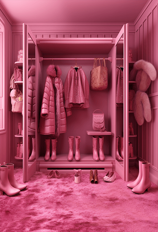 Pink Doll House Closet Background Backdrop for Photo SBH0656 – Starbackdrop
