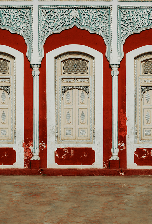 Old Decorated Building Awesome Design Photography Backdrop SBH0720 ...