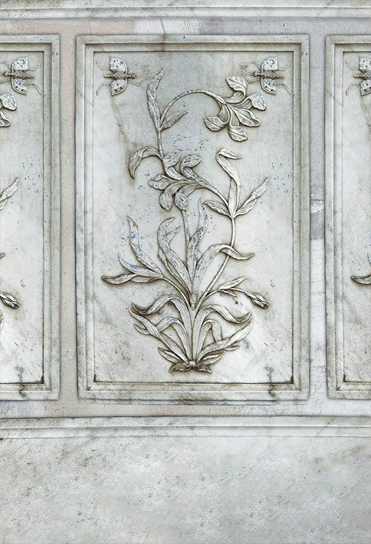 Elegant Marble Relief with Floral Motif Photography Background SBH0744 ...