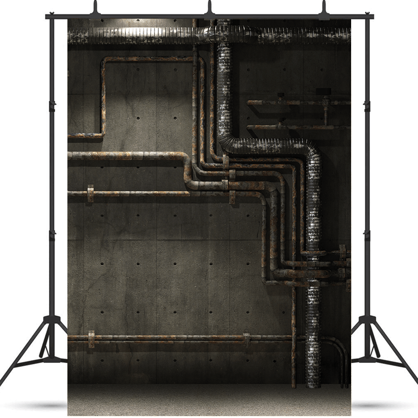 Abandoned Industry Pipe Backdrop for Grunge Photography SBH0318 ...