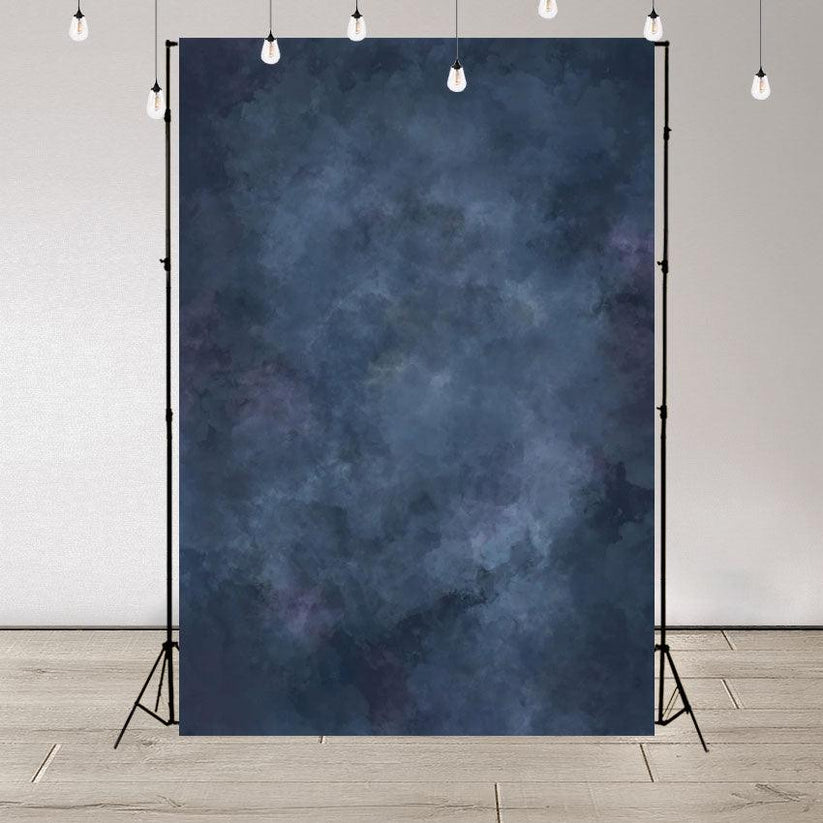 Dark Blue Mottled Abstract Fabric Backdrop for Photography – Starbackdrop