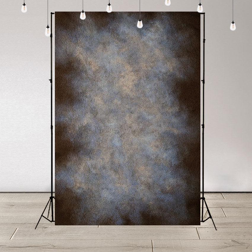 Buy Brown and Blue Mottled Abstract Photography Backdrop for Studio ...