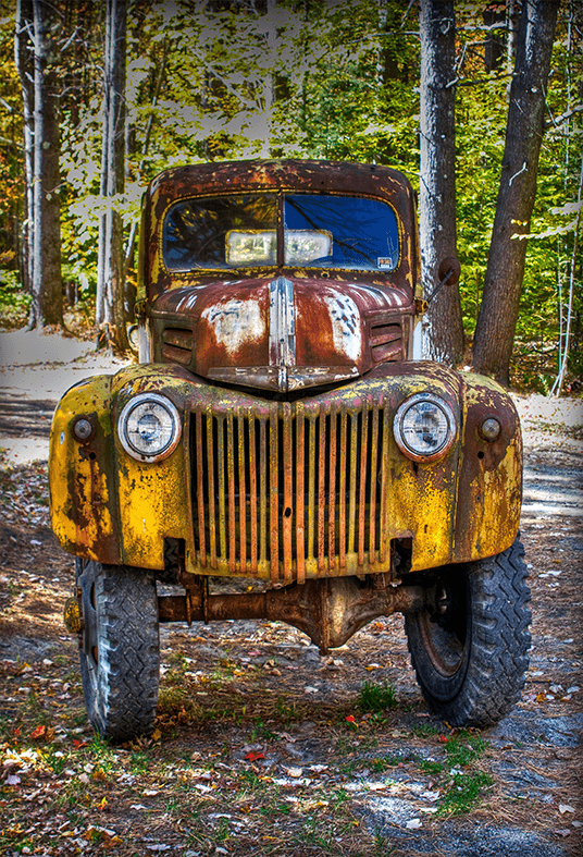 Rusted Rustic Vintage Car Backdrop for Photography SBH0228 – Starbackdrop