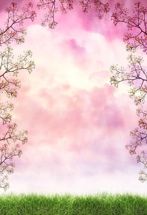 Spring Branches Pink Cloud Backdrops – Starbackdrop