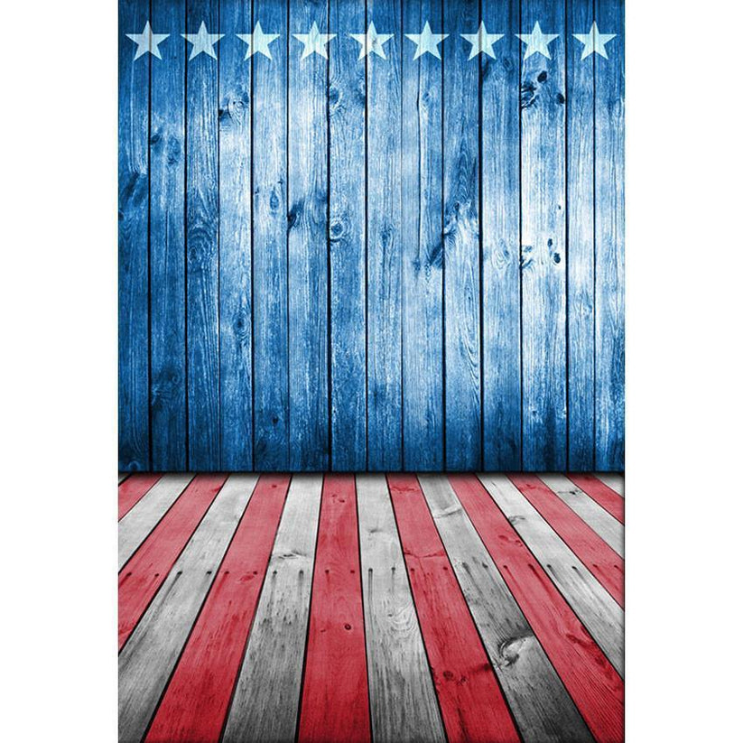 Buy Blue Wood Backdrop America Flag Theme Photography Background Online ...