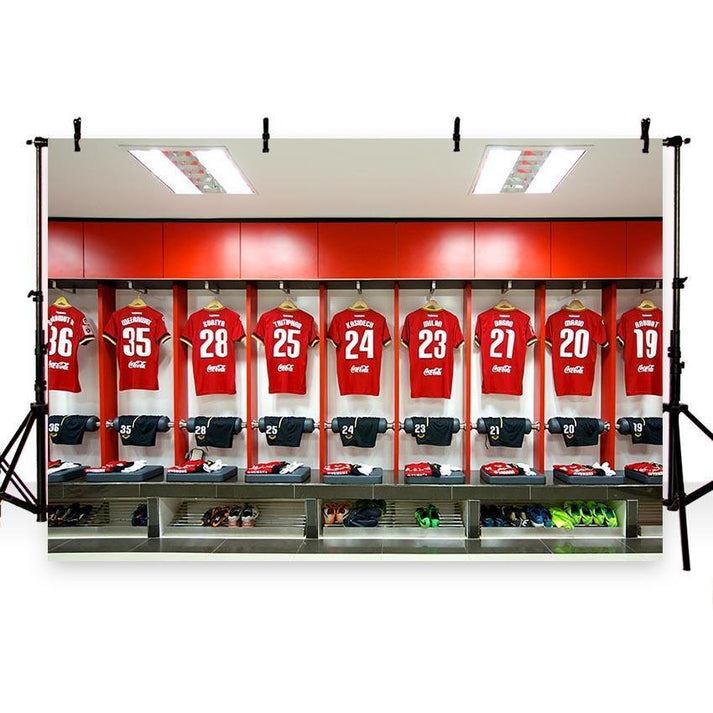 Buy Red Ball Uniforms Backdrop Football Uniform Photography Background ...