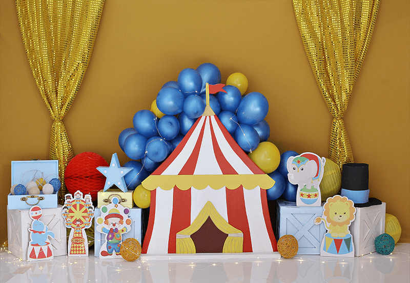 Cartoon Circus Theme Children Photography Backdrops SBH0324 – Starbackdrop