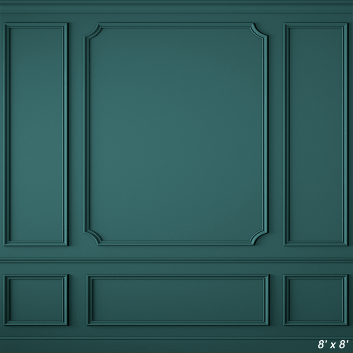 Modern Classic Green Interior Wall Backdrop SBH0459 – Starbackdrop