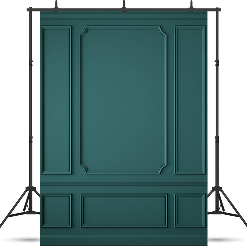 Modern Classic Green Interior Wall Backdrop SBH0459 – Starbackdrop