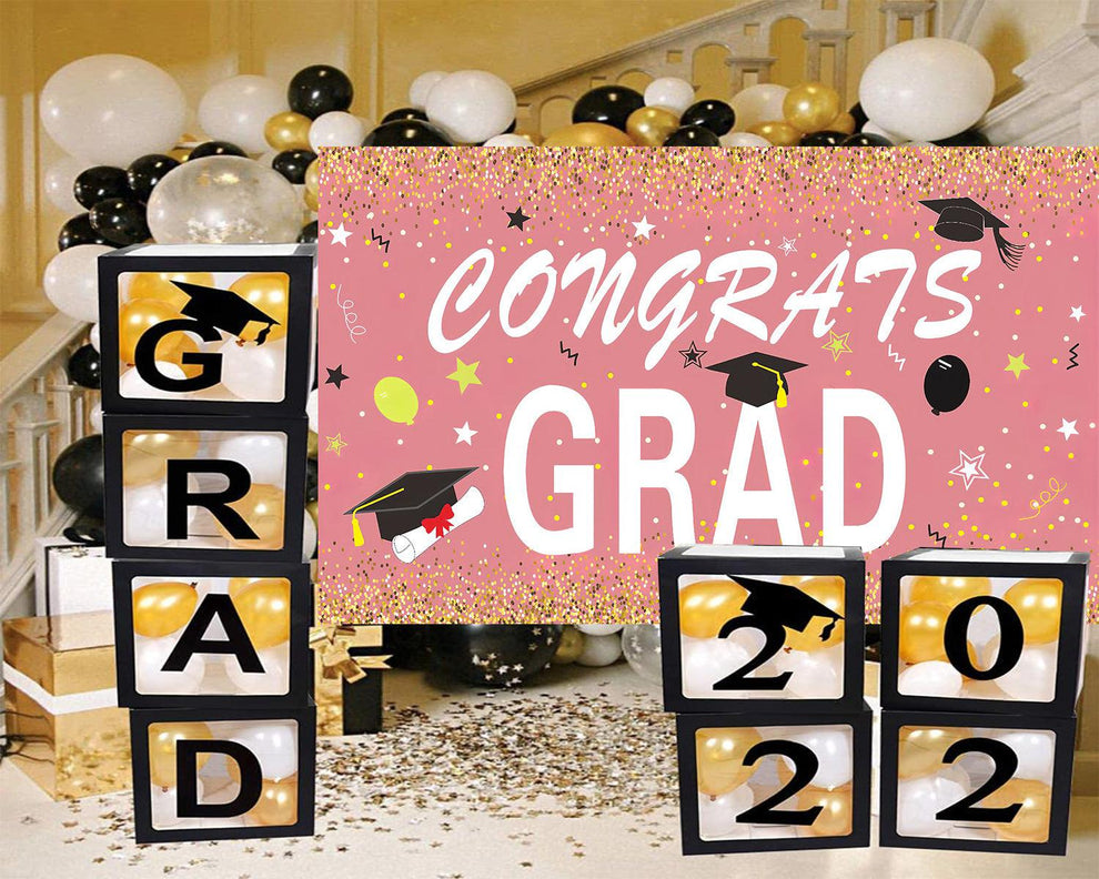 Graduation Celebration Backdrop Graduation Pink Background Graduation ...